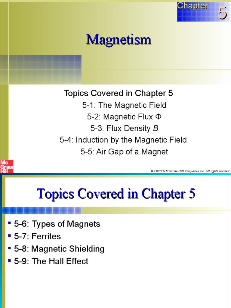 Chapter 05 | PDF | Magnet | Magnetism