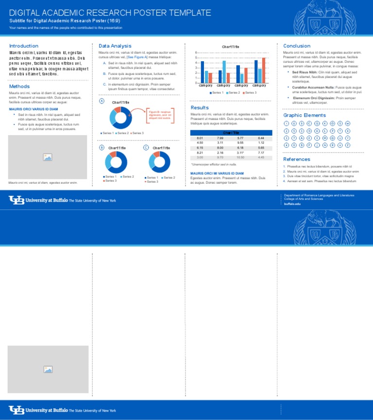 Subtitle For Digital Academic Research Poster (16:9) : Data Analysis ...