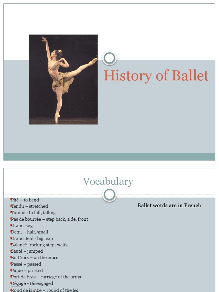 Ballet Beginning - Intermediate Power Point | PDF | Ballet | Dances