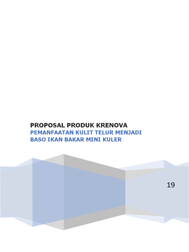 Proposal Krenova | PDF