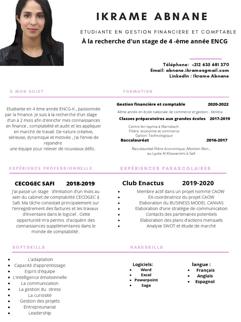 Stage en Gestion Financière et Comptable | PDF | Finance et gestion ...