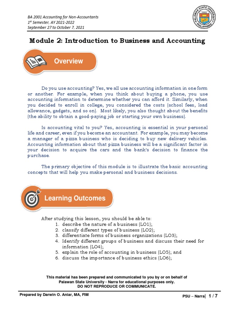 Introduction to Business Accounting | PDF | Accounting | Reputation