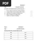 Revision Worksheet-3: IPO Cycle: Name | PDF | Input/Output | Computer ...