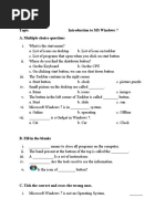 CLASS 3 COMPUTER - Worksheet 3.0 | PDF | Graphical User Interfaces ...