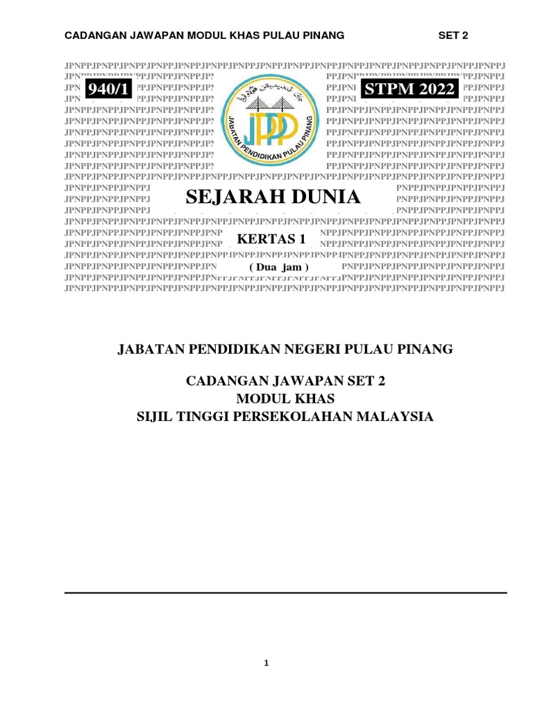Modul Khas Sem 1 Set 2 2022 | PDF | Travel