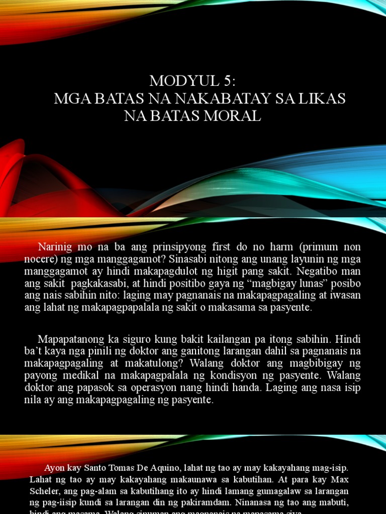 Module 5 LIKAS NA BATAS MORAL | PDF