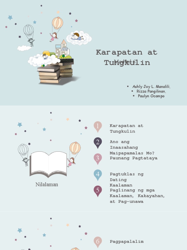 Modyul 6 Karapatan at Tungkulin | PDF