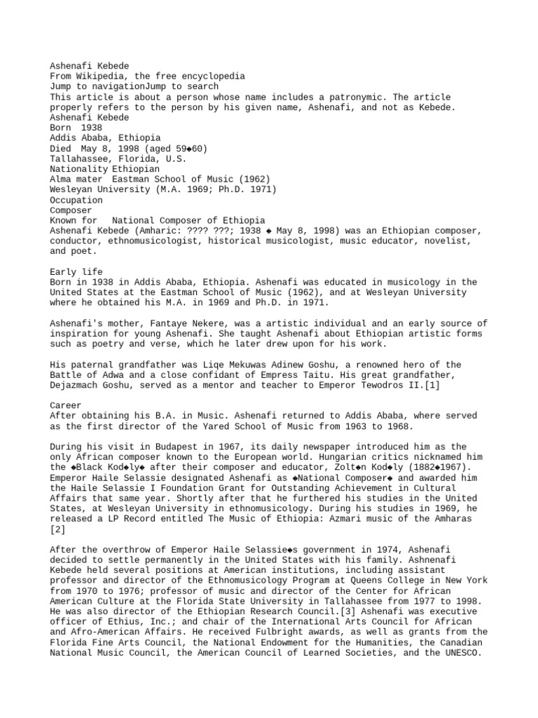 Ashenafi Kebede | PDF