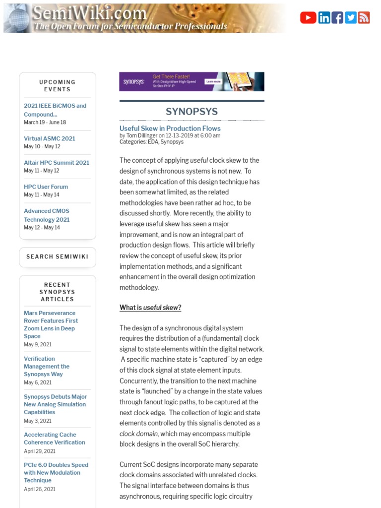 Useful Skew in Production Flows | PDF | System On A Chip | Electronic ...