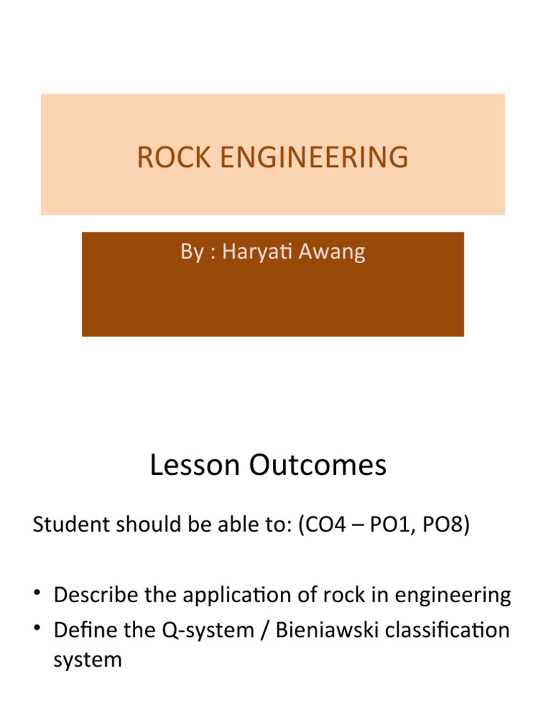Rock Engineering Fundamentals and Practices | PDF | In Situ | Materials