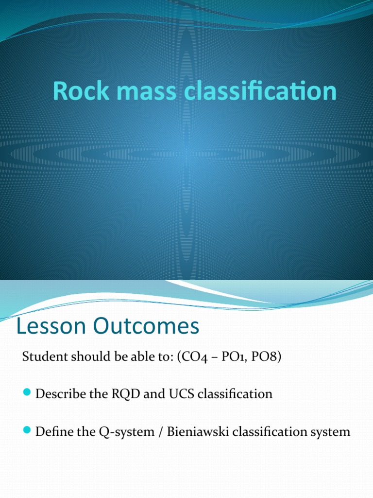 Chapter 7 Rock Mass Classification | PDF | Earth Sciences | Geology