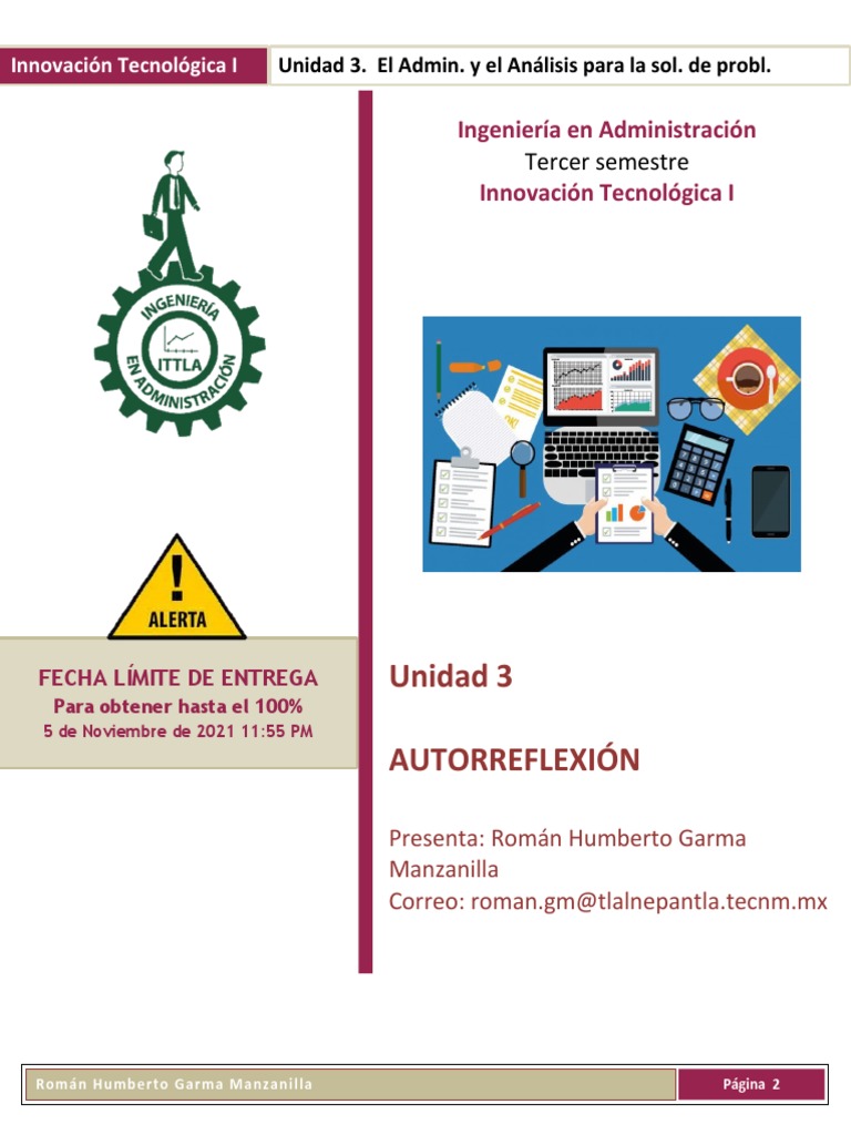 Autorreflexión Unidad 3 | PDF
