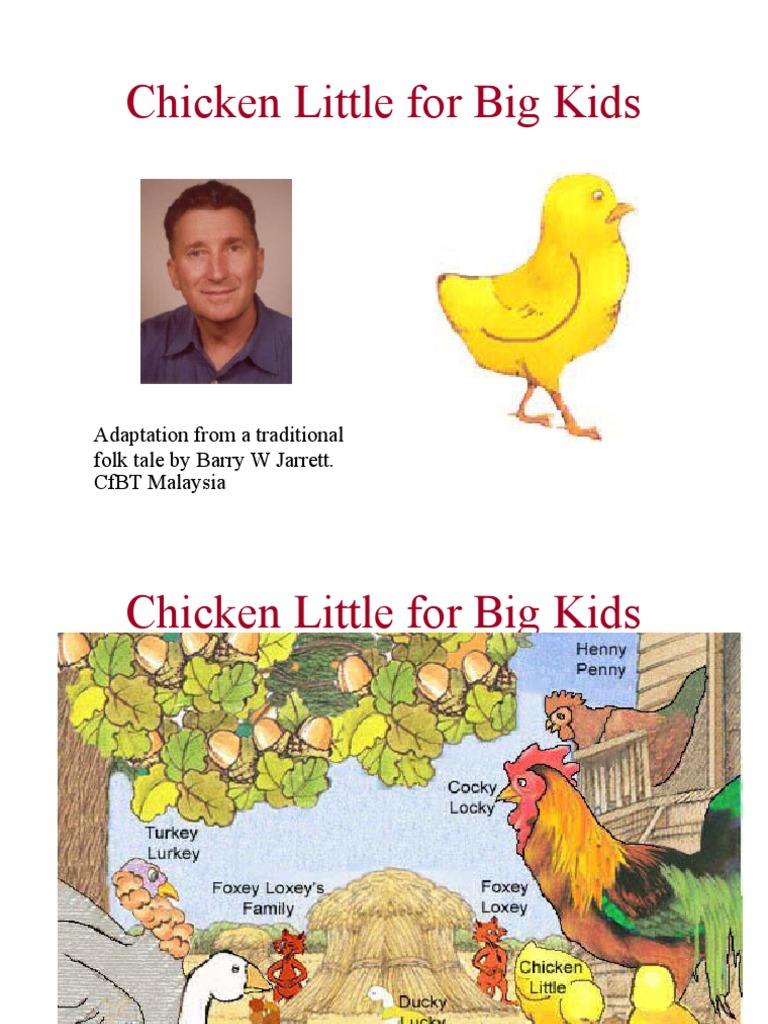 Chicken Little For Big Kids: Adaptation From A Traditional Folk Tale by ...