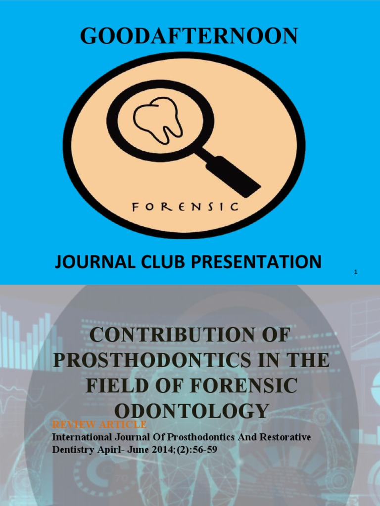 Forensic Prosthodontics Pdf Tooth Enamel Dentistry Branches