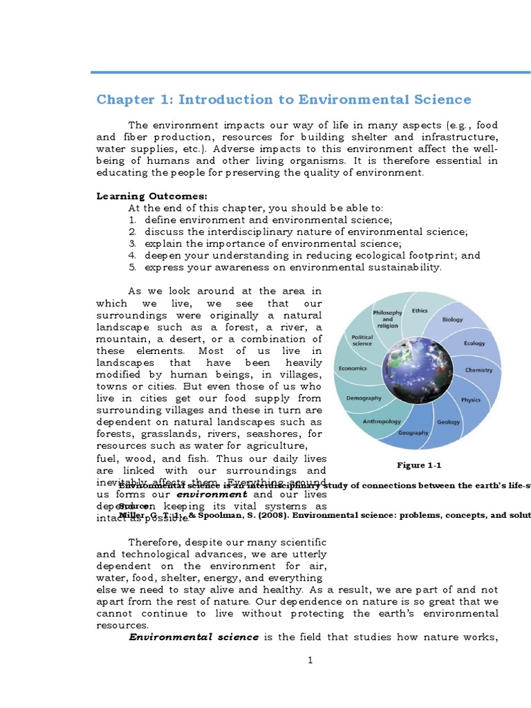 Introduction to Environmental Science: Understanding Our Dependence on ...