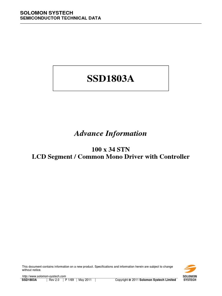 Ssd1803a 2 0 | PDF | Power Supply | Manufactured Goods