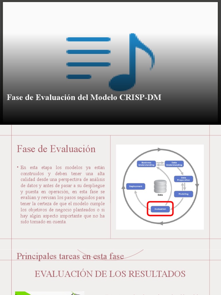 Fase Evaluacion Del Modelo CRISP-DM | PDF | Procesamiento de datos ...