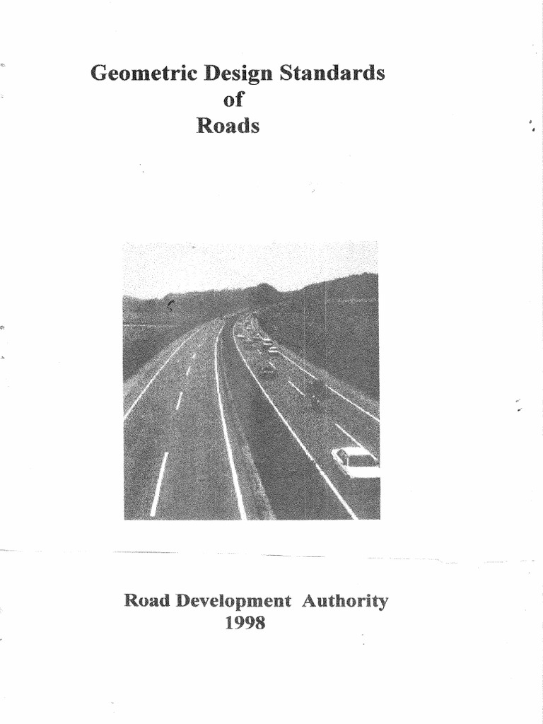 Geometric Design Standards of roads-RDA | PDF