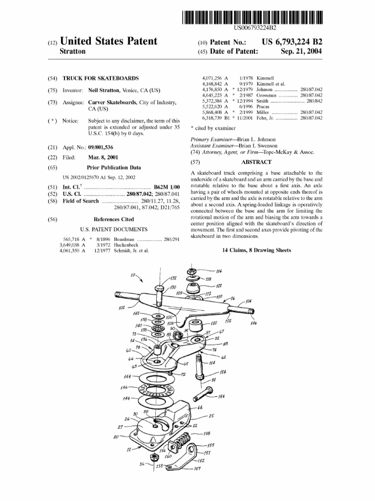 United States Patent (10) Patent No.: US 6,793,224 B2: Stratton (45 ...