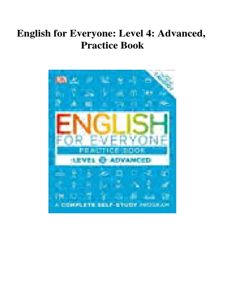 English For Everyone Level 4 Advanced Practice Book PDF Free | PDF