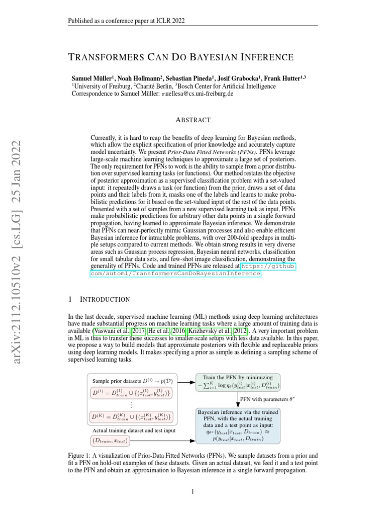 Transformers for Bayesian Inference | PDF | Statistical Inference | Bayesian Network