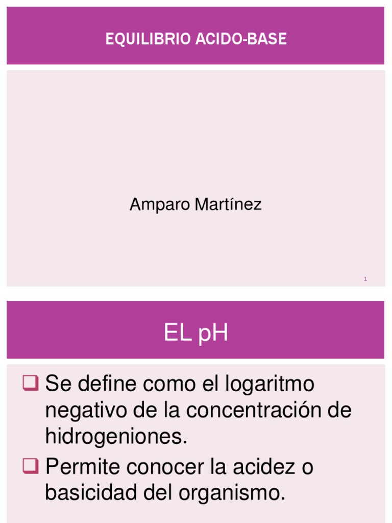Equilibrio - Acido-Base | PDF | Solución tampón | Química