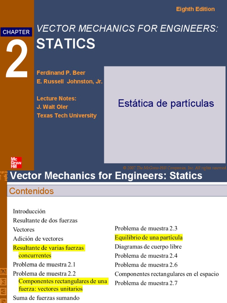 Estatica C02 Plataforma | Descargar gratis PDF | Vector Euclidiano | Fuerza
