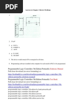 PLC Exam | PDF | Programmable Logic Controller | Electronic Engineering
