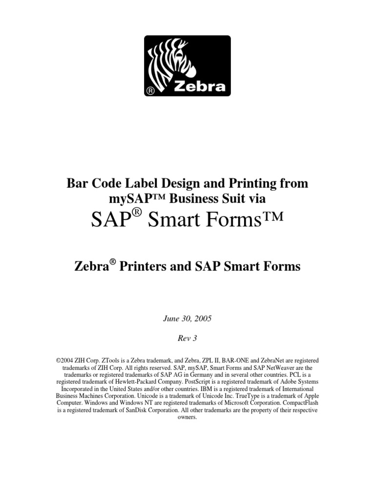SAP Smart Forms V3 | Download Free PDF | Typefaces | Printer (Computing)