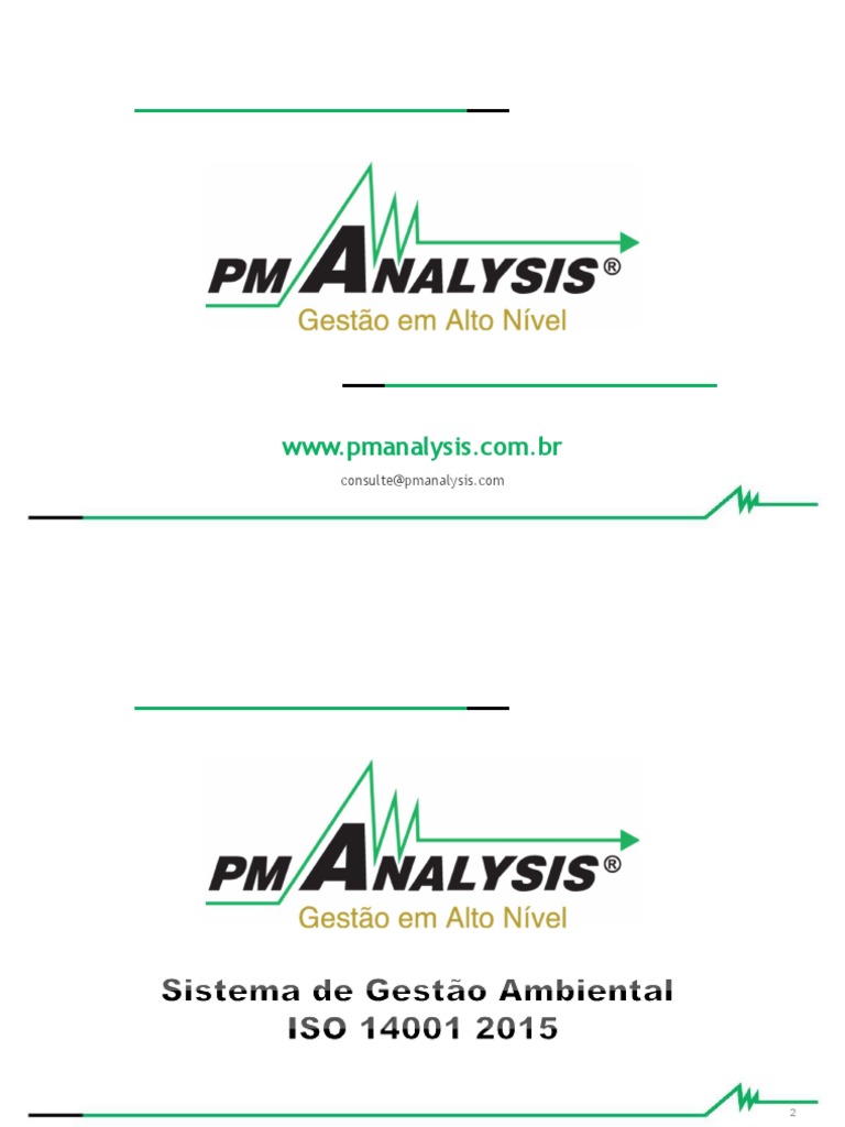 ISO 14001 2015 - PM Analysis | PDF | ISO 9000 | Auditoria interna