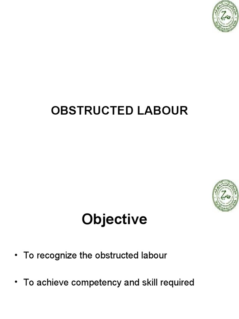 Module 8 Obstructed Labour | PDF | Childbirth | Caesarean Section