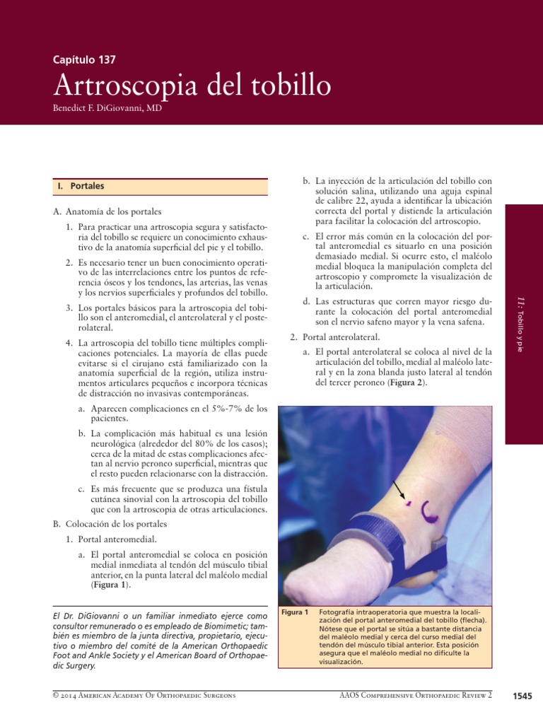 AAOS Cap 137 | PDF | Tobillo | Dolor