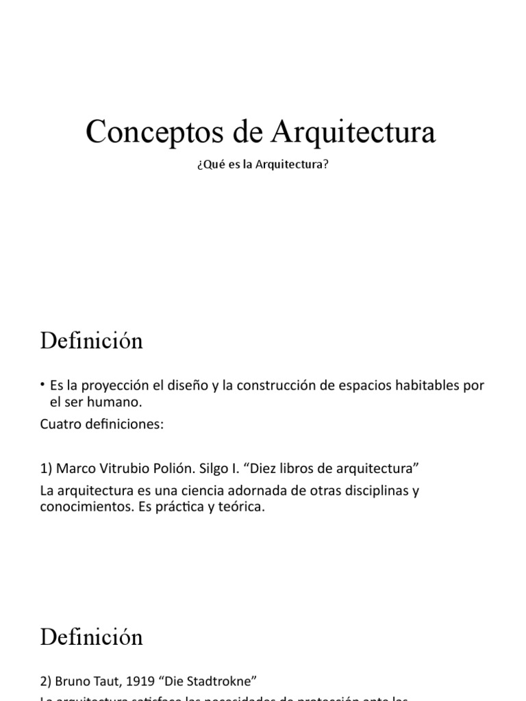 Conceptos de Arquitectura | PDF