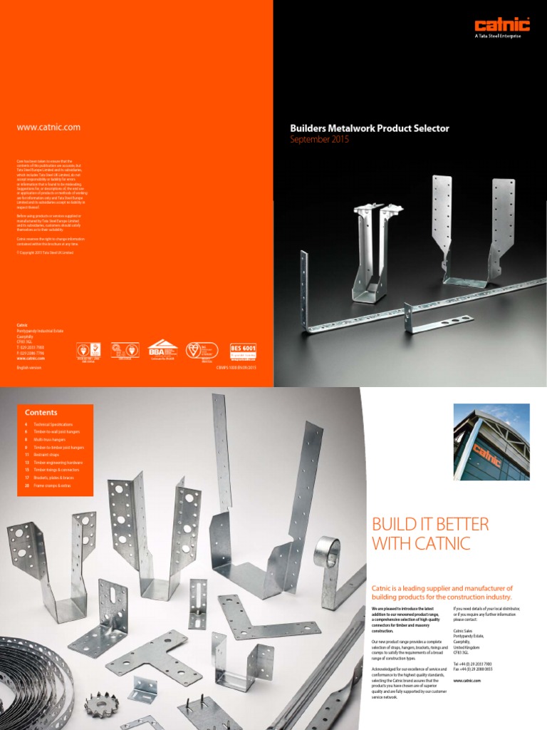 Builders Metalwork Product Selector: September 2015 | PDF | Lumber ...