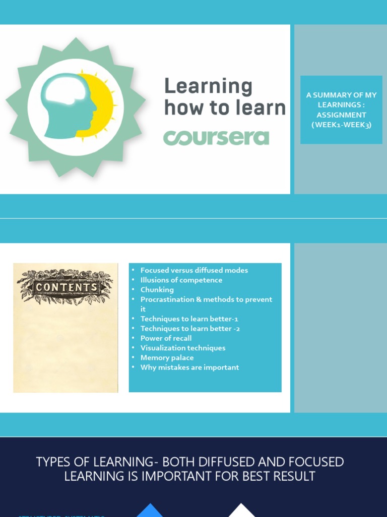 A Summary of My Learnings: Assignment (WEEK1-WEEK3) | Download Free PDF ...
