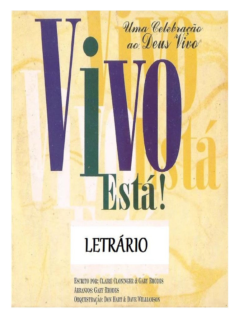 MUSICAL VIVO ESTÁ - Letrário | PDF | Amor | Jesus