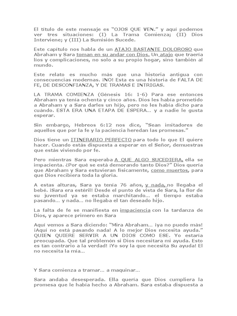 Predica Damas | PDF | Sarah | Abrahán