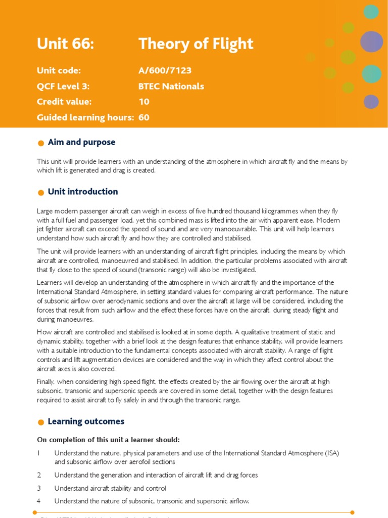 Theory of Flight | PDF | Aerodynamics | Drag (Physics)