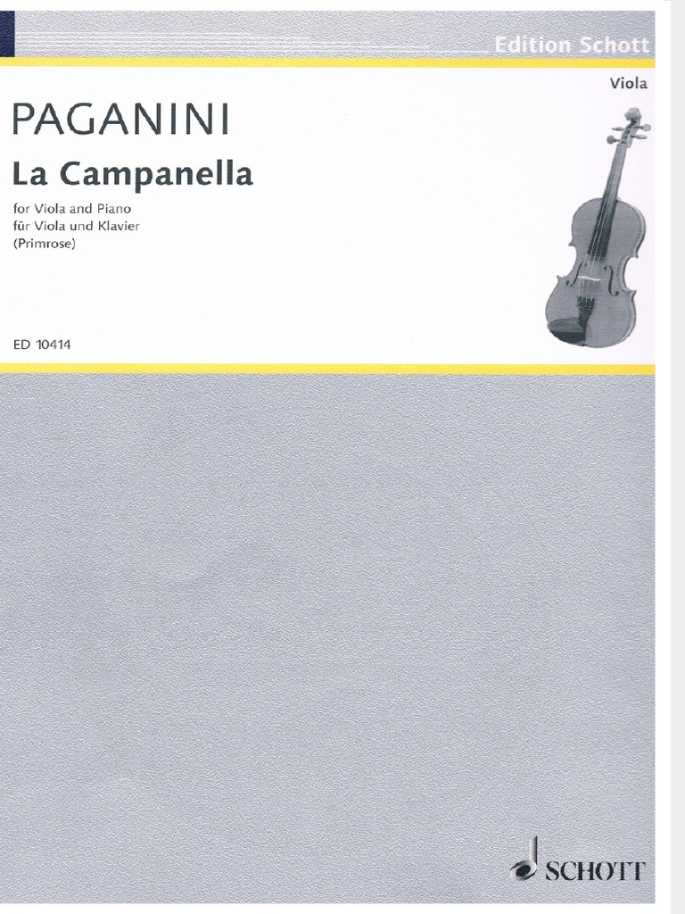 Campanella Paganini Viola Piano | PDF | Musical Forms | Musical ...