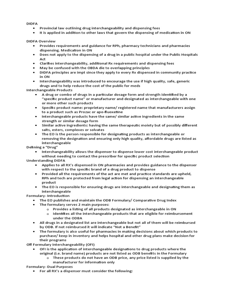 DIDFA | PDF | Pharmacy | Pharmacist
