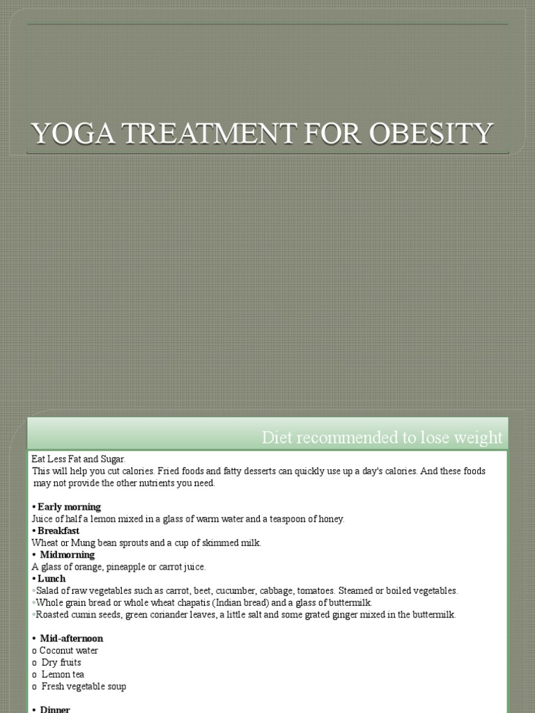 Yoga treatment for obesity and weight loss | PDF | Asana