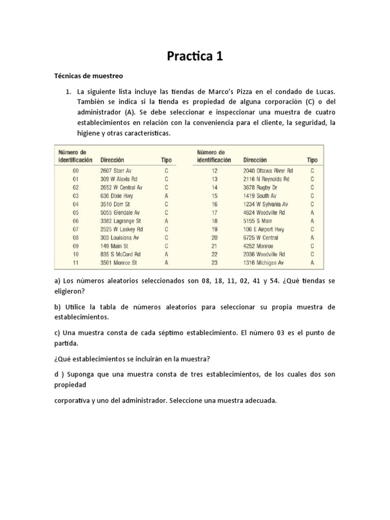 Practica Muestreo | PDF | Histograma | Muestreo (Estadísticas)