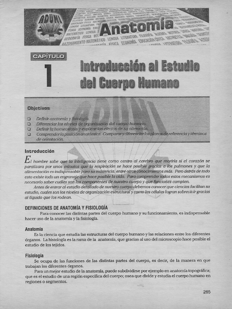 Cap01 Anat 265 | PDF