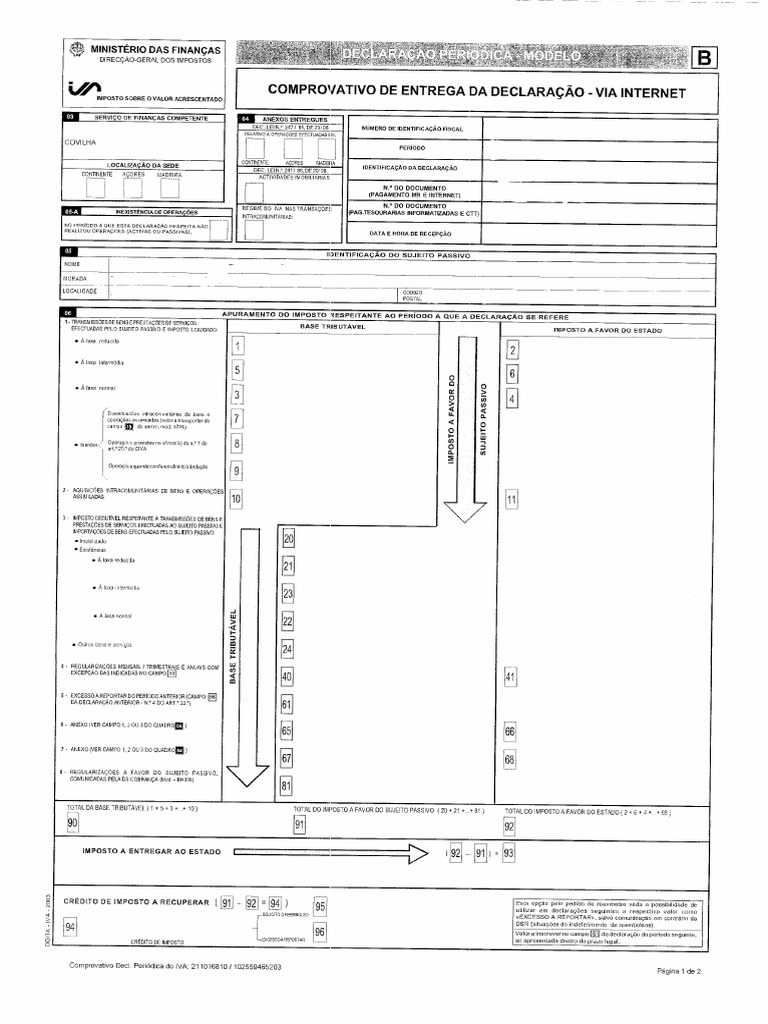 Declaracao IVA | PDF