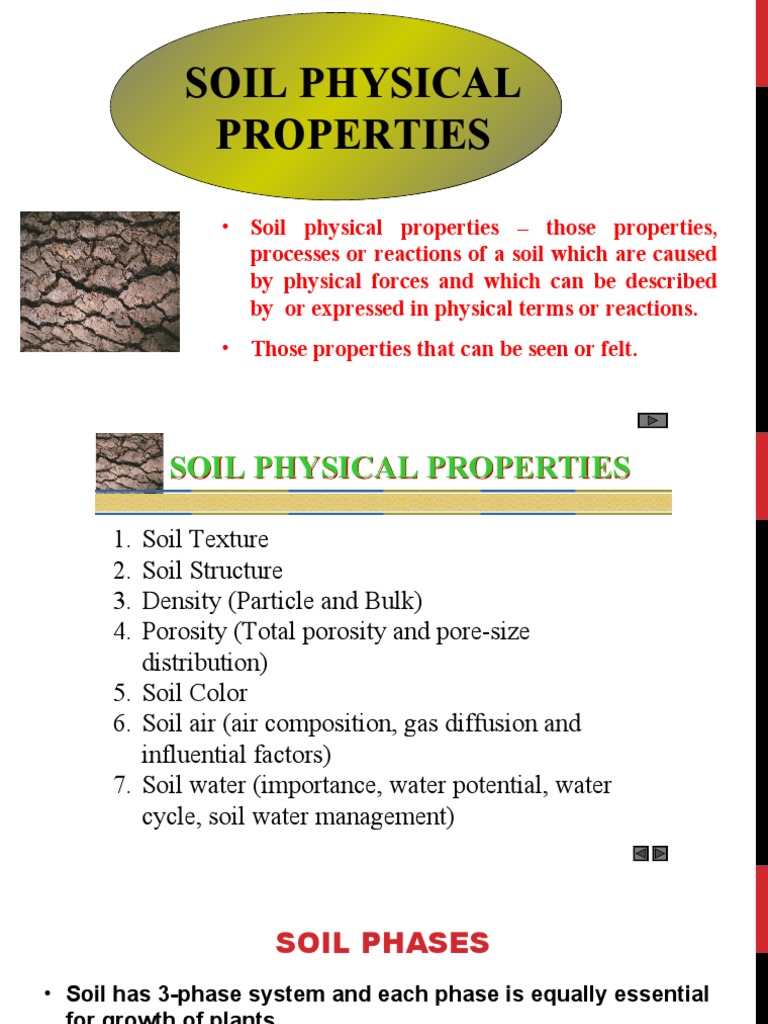 Soil Physical Properties - Those Properties | PDF | Porosity | Soil