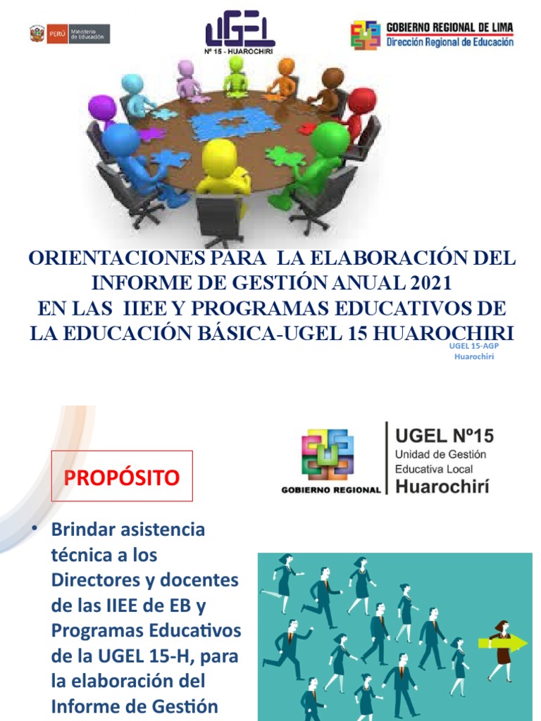 Orientaciones para Elaboracion Del Informe de Gestion Anual 2021 | PDF | Aprendizaje | Cognición