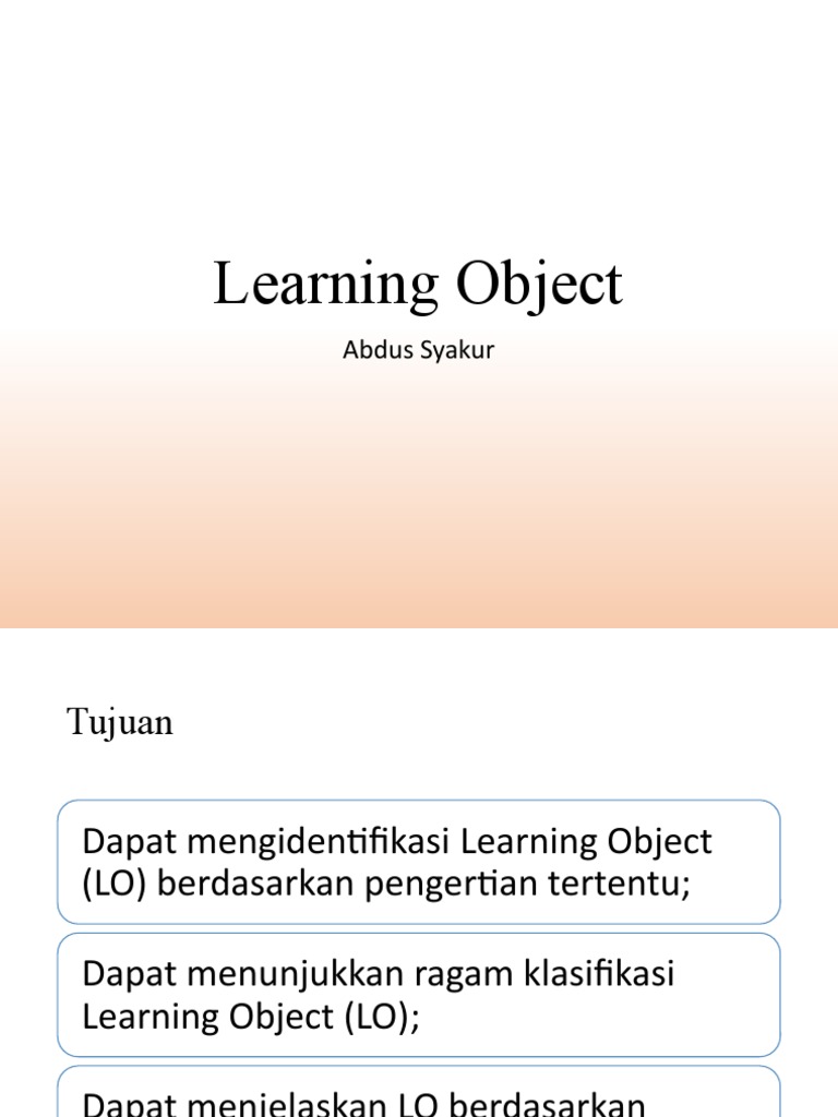 02 Learning Object | PDF | Komputer