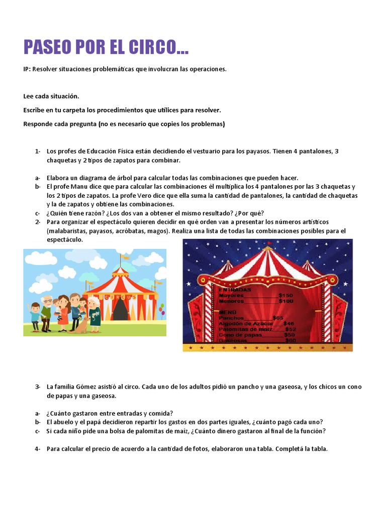 Clase Sexto - Circo | PDF