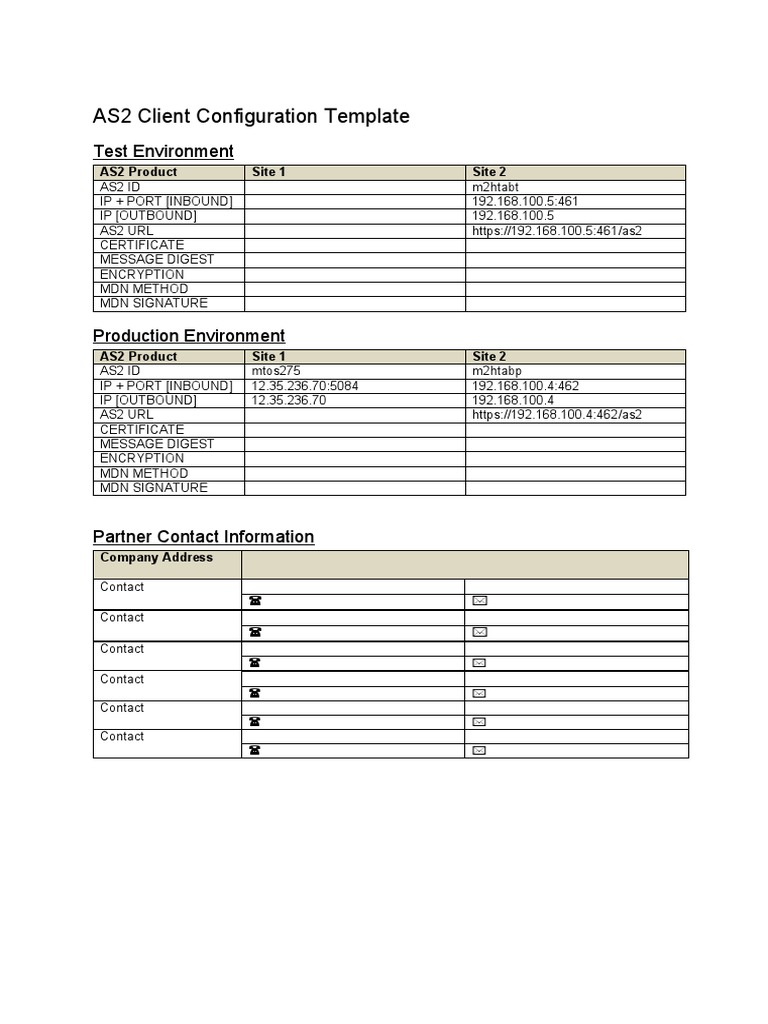 AS2 Client Setup Guide | PDF