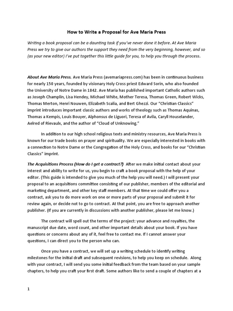 A Proposal Guide | PDF | Books | Copy Editing